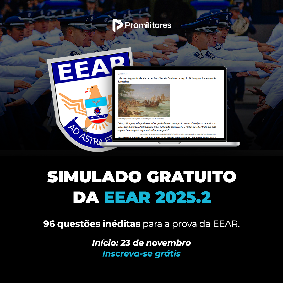 Simulado inédito EEAR 2025.2 gratuito